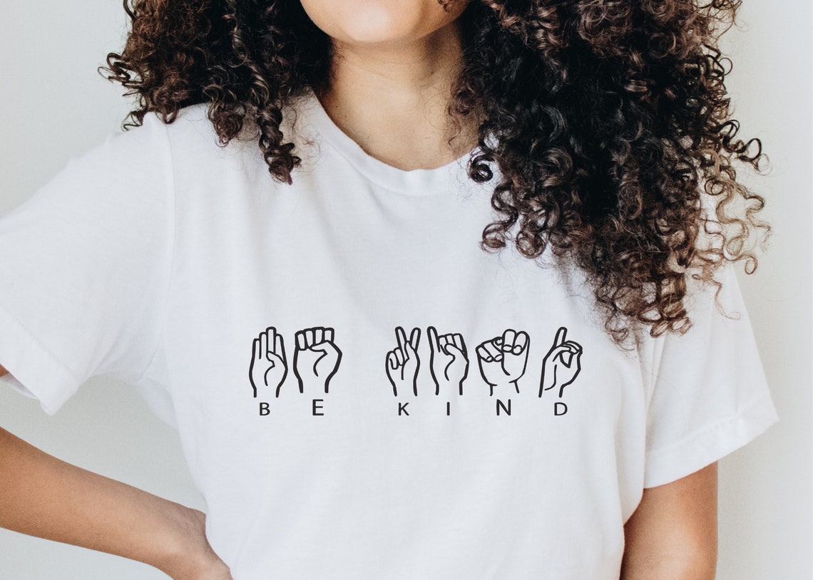 Sign Language Be Kind Svg File ASL Be Kind Svg Be Kind SVG - Etsy