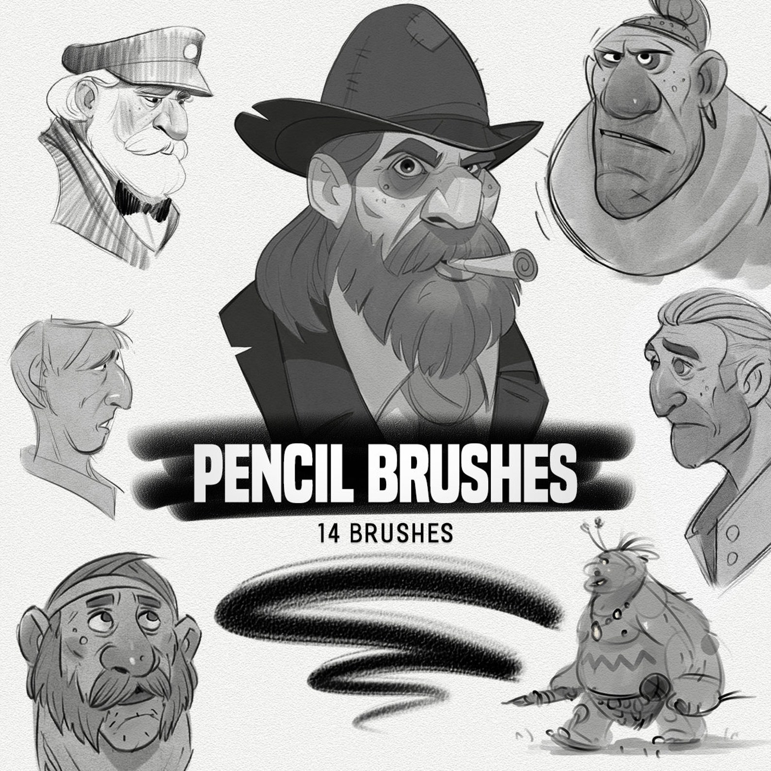 HABOOK Pencil Brushes for Procreate - Etsy