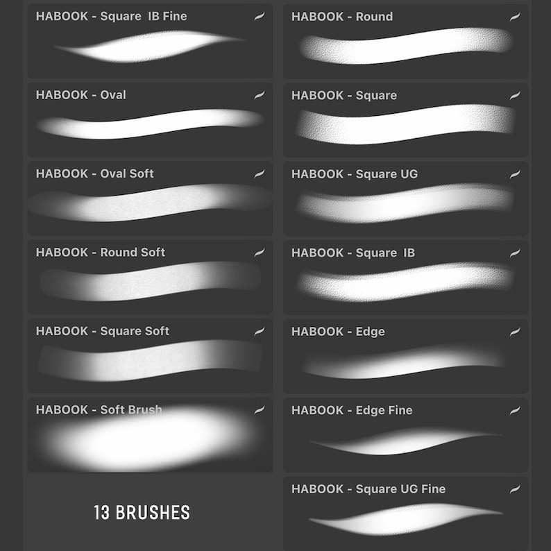 HABOOK Paint Brushes for Procreate - Etsy
