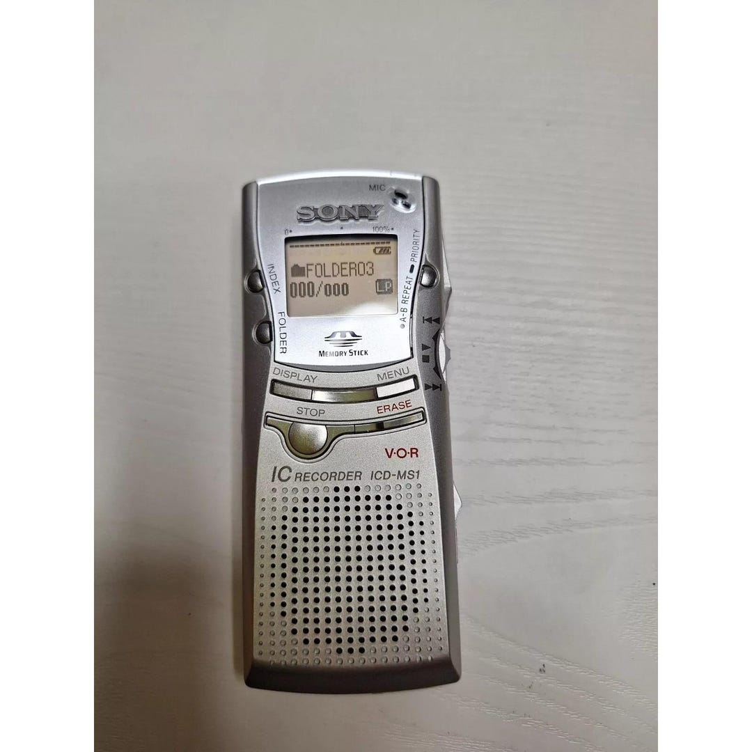 Sony ICD-MS1 IC Digital Voice Recorder VOR - Etsy