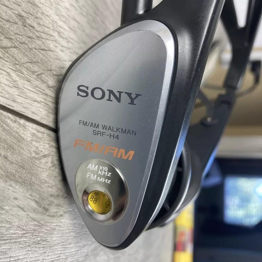 Sony AM/FM Walkman SRF-H4 Headset Headphones Portable Radio Works - Etsy