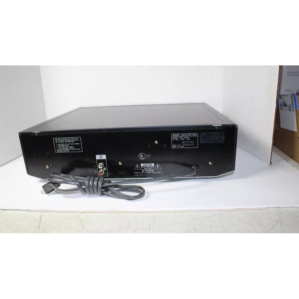 Sony CDP-CE215 CD Player 5 Disc Carousel Compact Disc Changer Tested ...