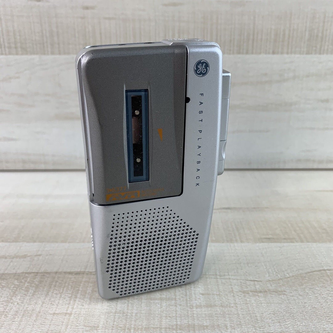 GE Microcassette Recorder 3-5377 Auto Voice Record Fast Playback - Etsy