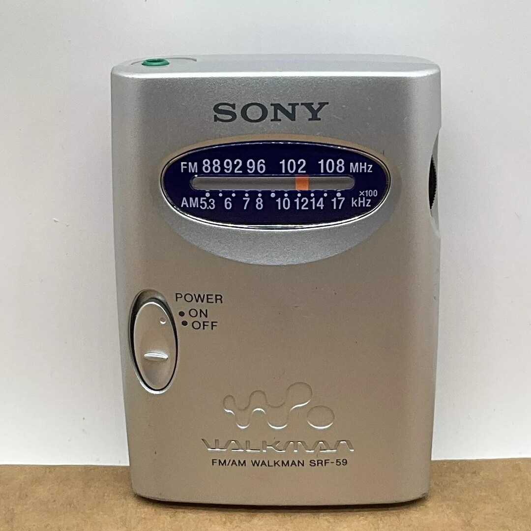 Sony SRF-59 Silver FM/AM Walkman Stereo Radio Portable - Etsy