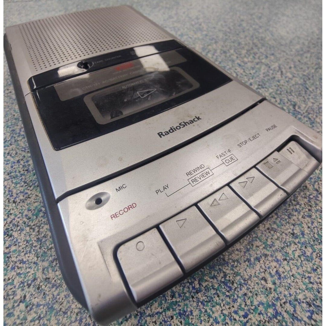 Radio Shack Cassette Recorder Voice Activated VOX Desktop CTR-121 14 ...