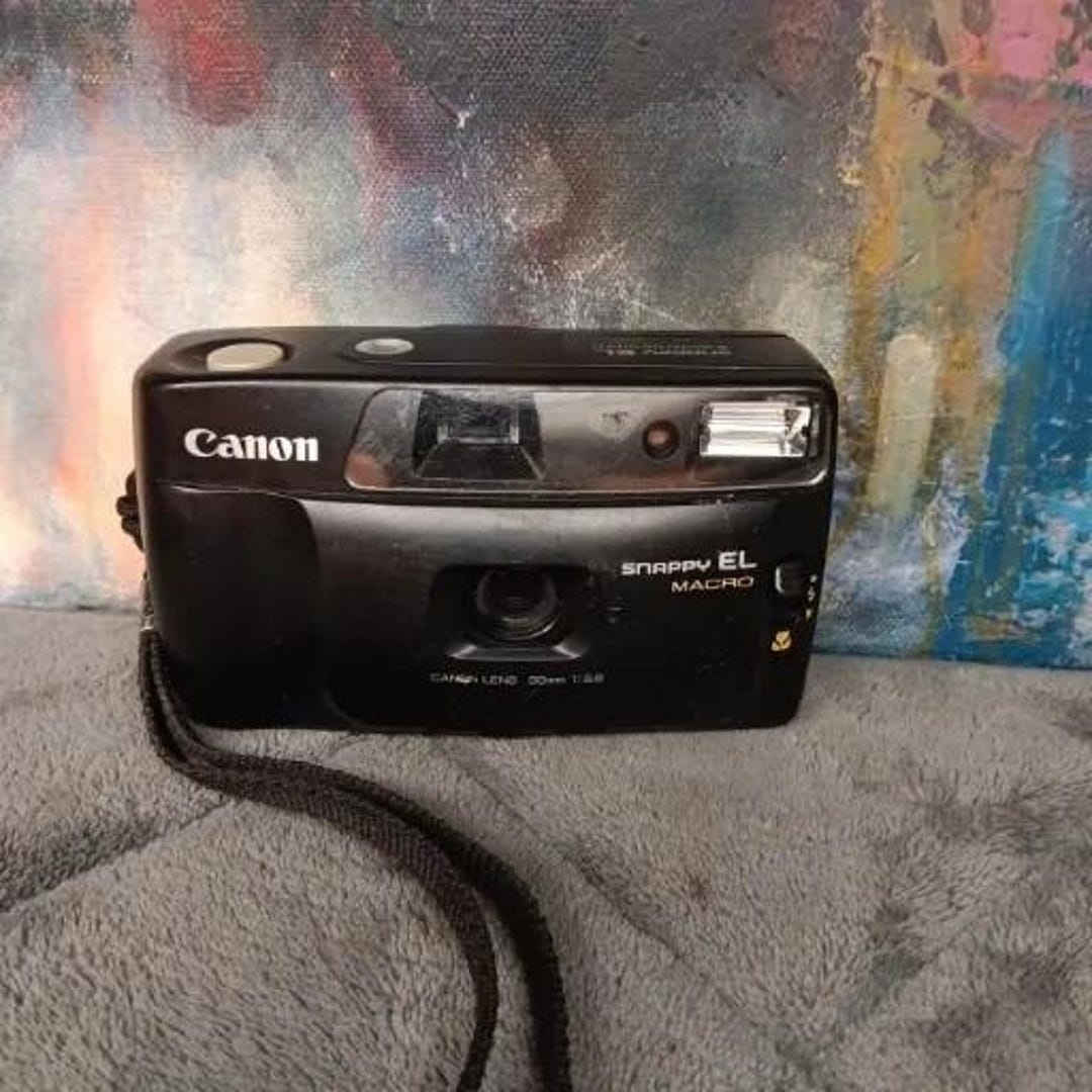 Canon Snappy EL Macro 35mm Point & Shoot Film Camera F/3.8 Lens -tested ...