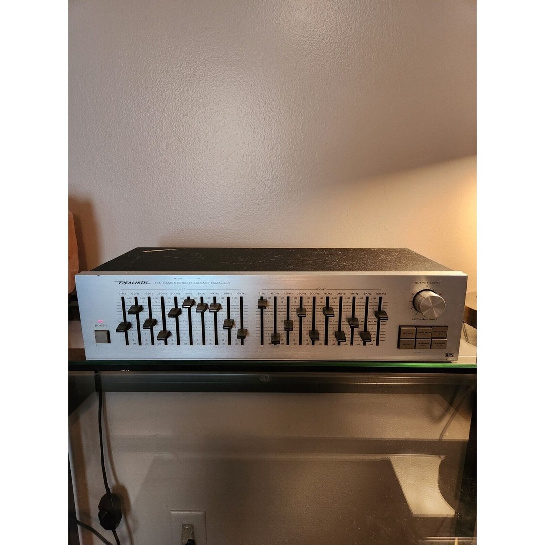 Vintage Realistic 10 Band Stereo Frequency Equalizer Model 31-2005 ...