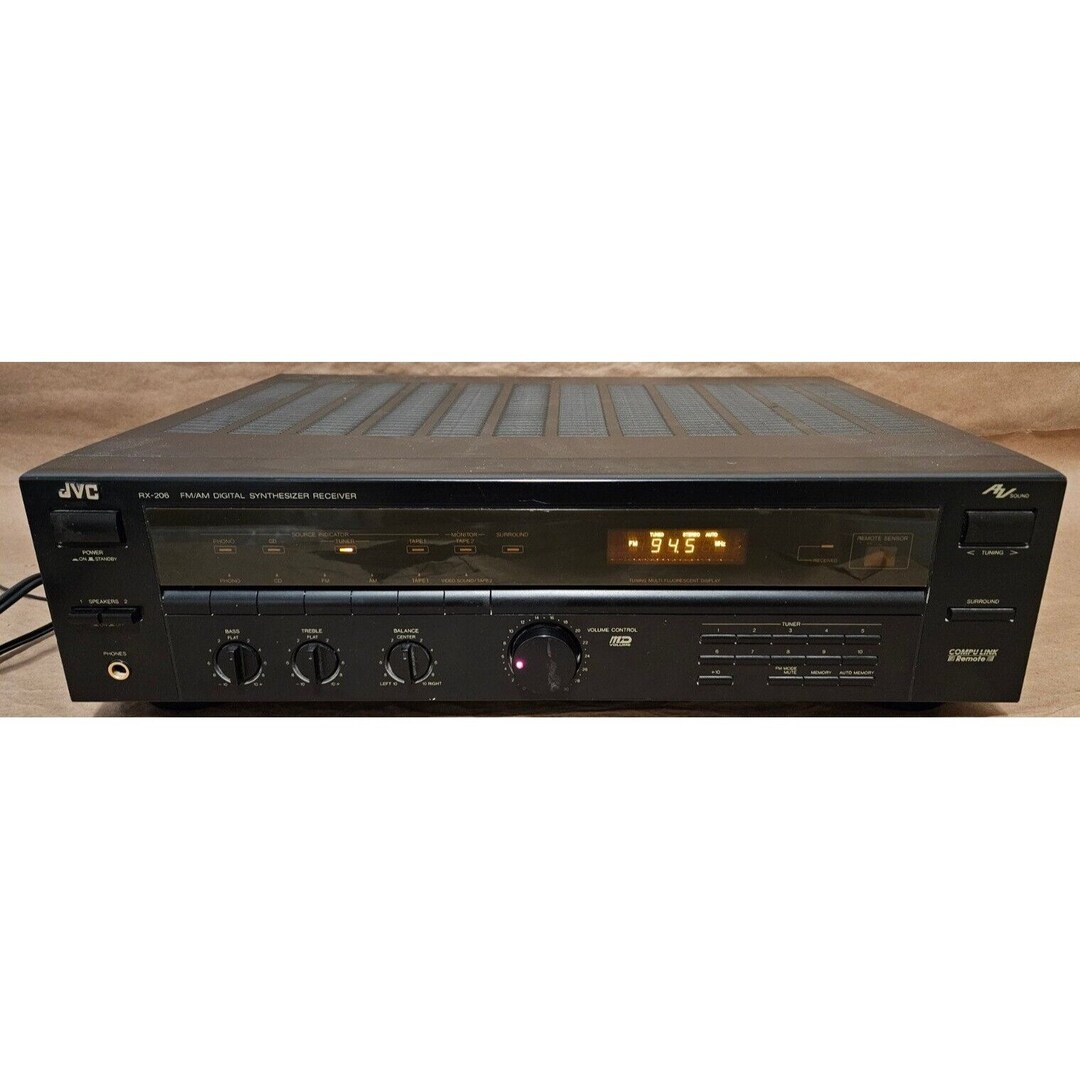 JVC RX-206 - Vintage 2 Channel Am Fm Stereo Receiver System - Etsy