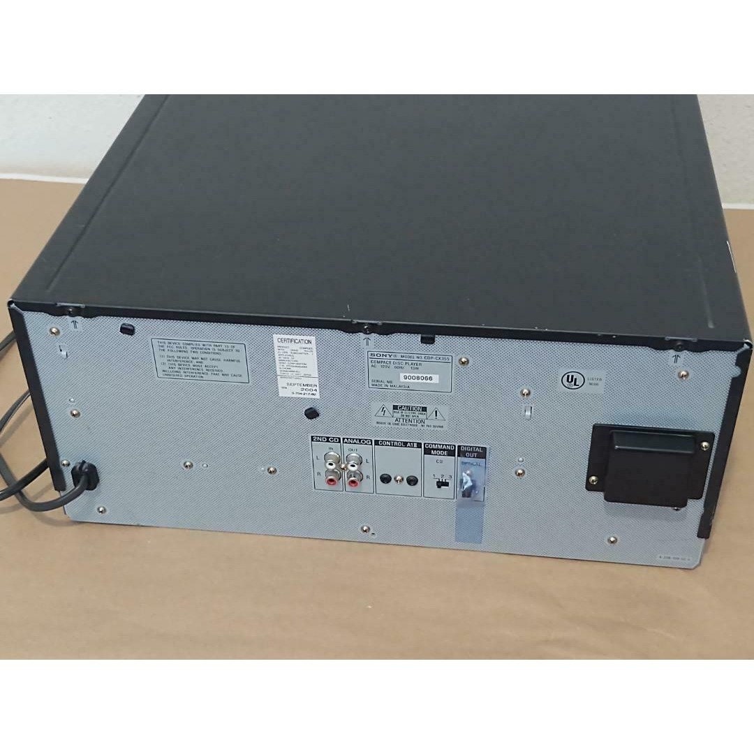 Sony CDP-CX355 Mega Storage Compact Disc 300 CD Changer Player - Etsy