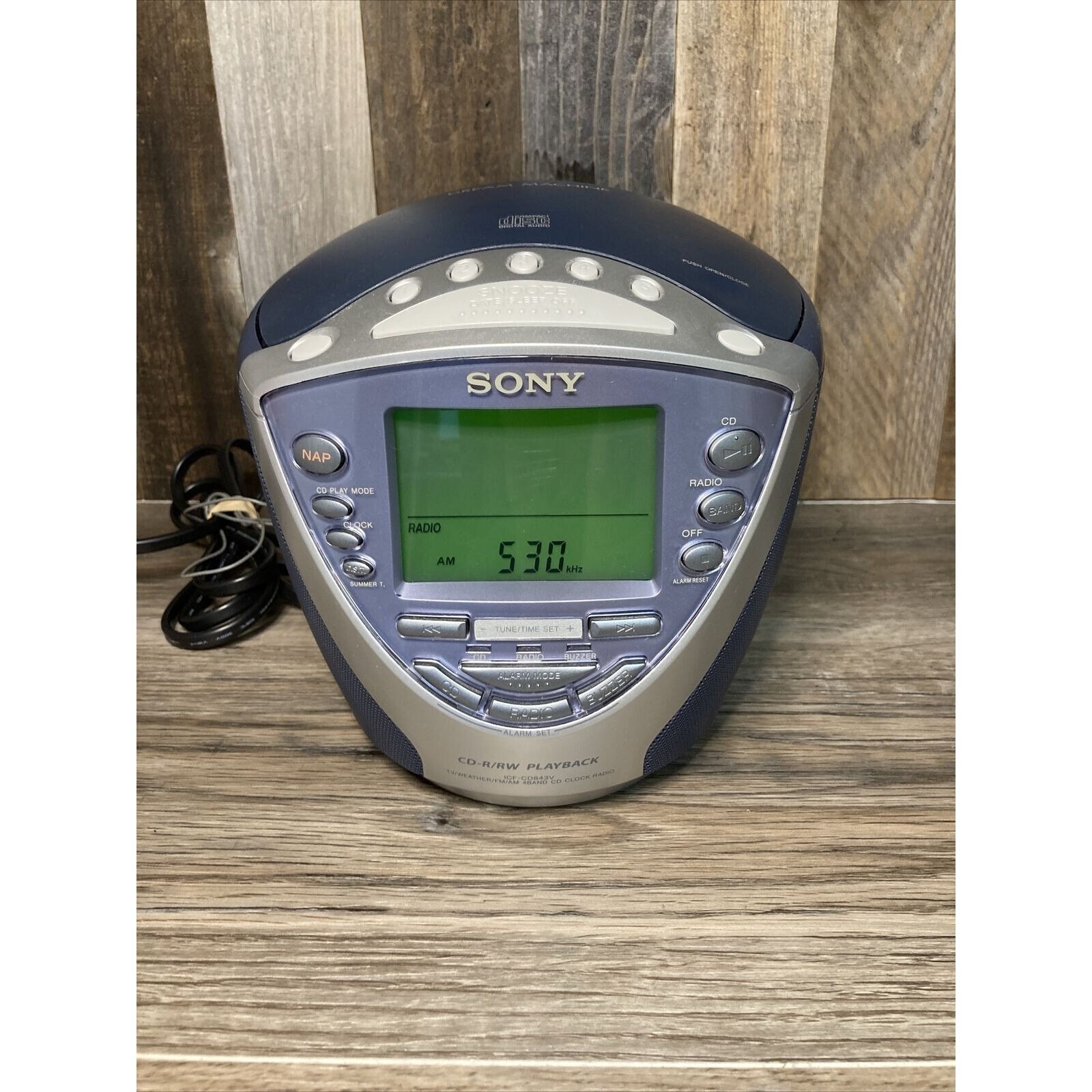 Sony Dream Machine Clock Radio Weather AM/FM ICF-CD843V - Etsy