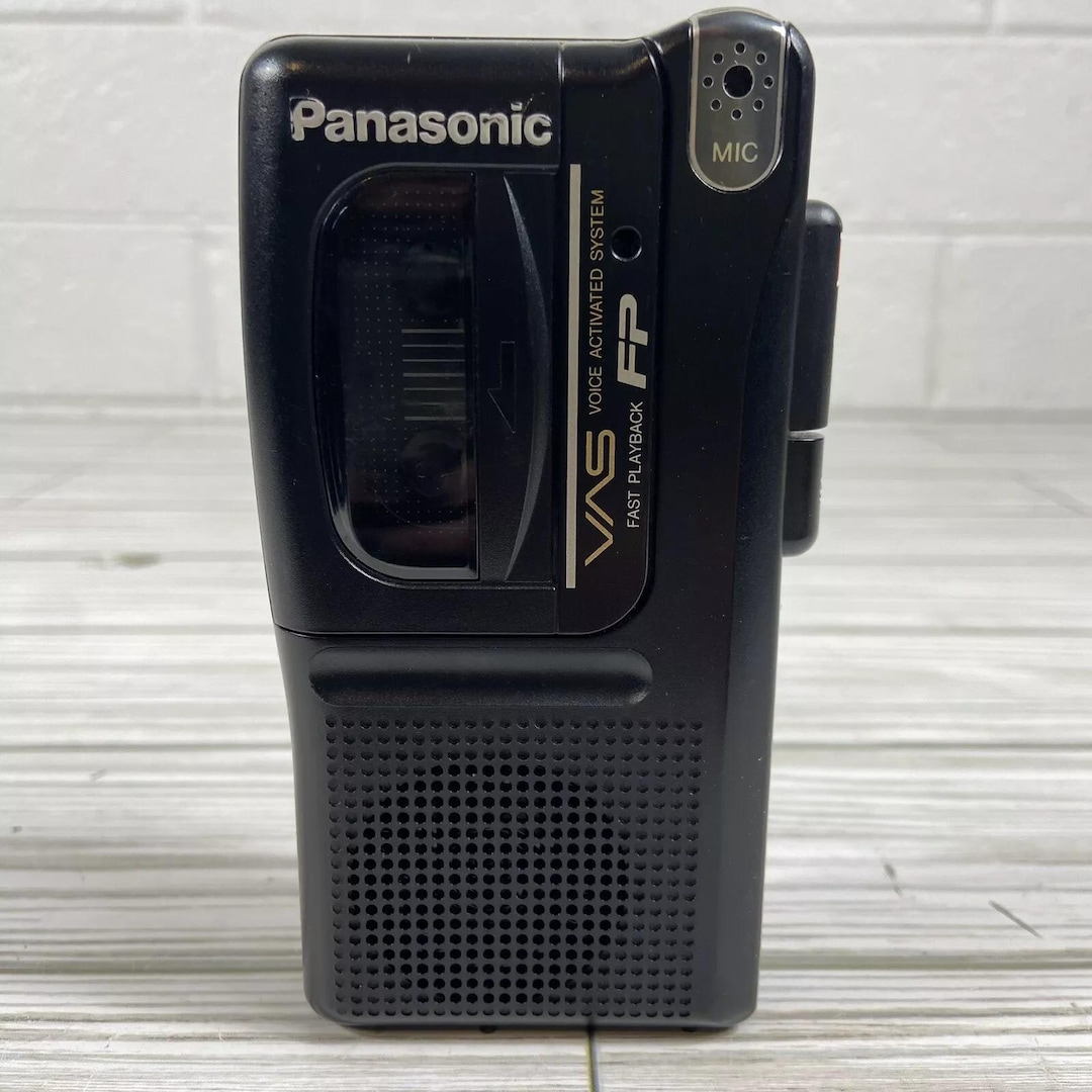 Panasonic RN-302 Handheld Microcassette Micro Tape Recorder VAS Black ...