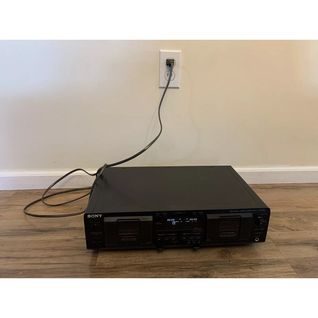 Sony TC-WE435 Dual Stereo Cassette Deck Tested Works Great Auto Reverse ...