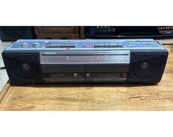 Vintage Stereo Radio Cassette Recorder Sony CFS-200L Only Radio Works ...
