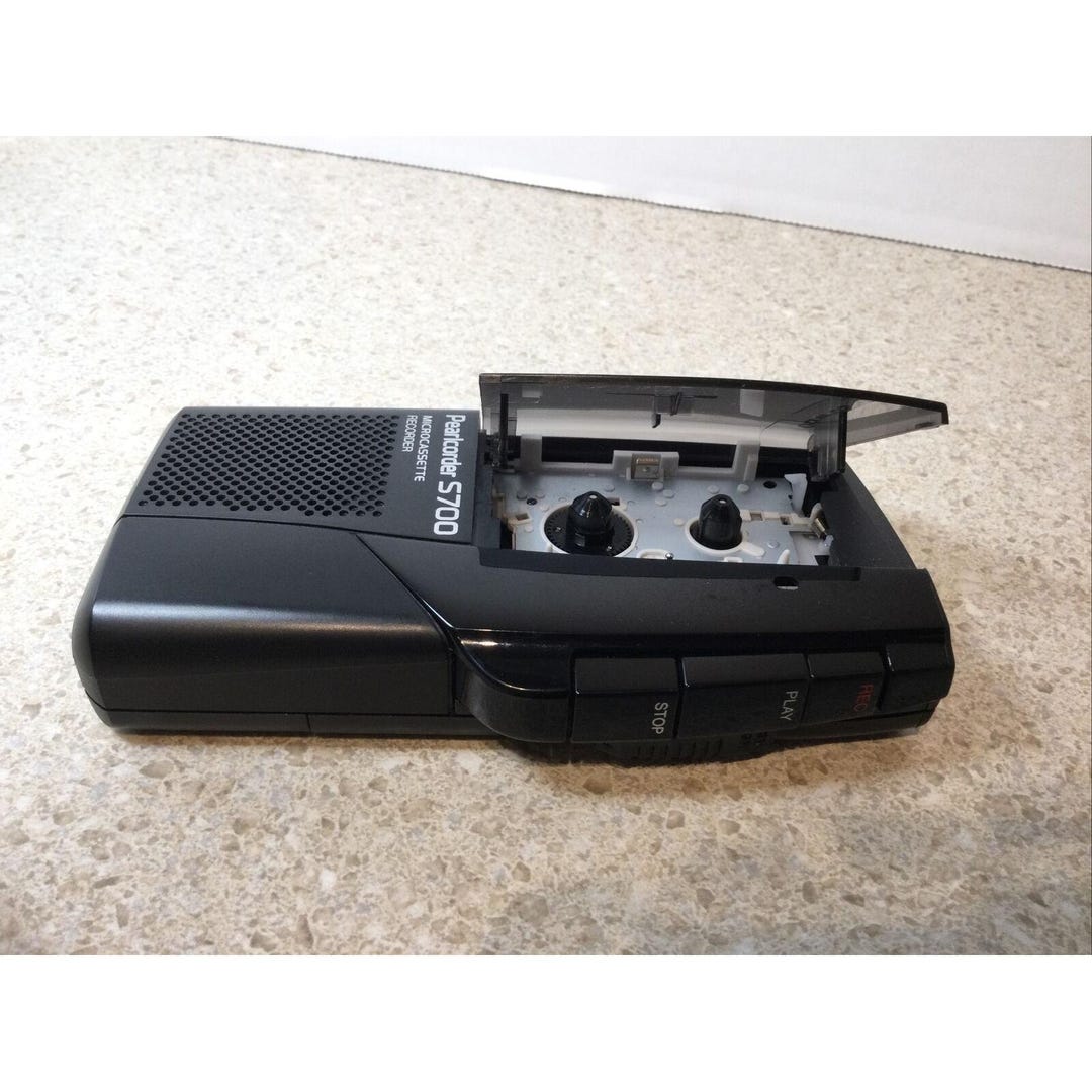 Olympus Pearlcorder S700 2 Speed Handheld Microcassette Voice Recorder ...