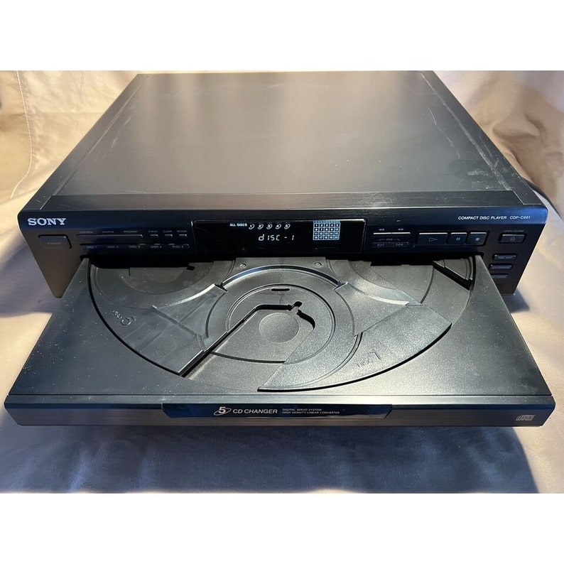 Reproductor de CD Sony CDP-C661 de 5 discos, funciona muy bien sin ...