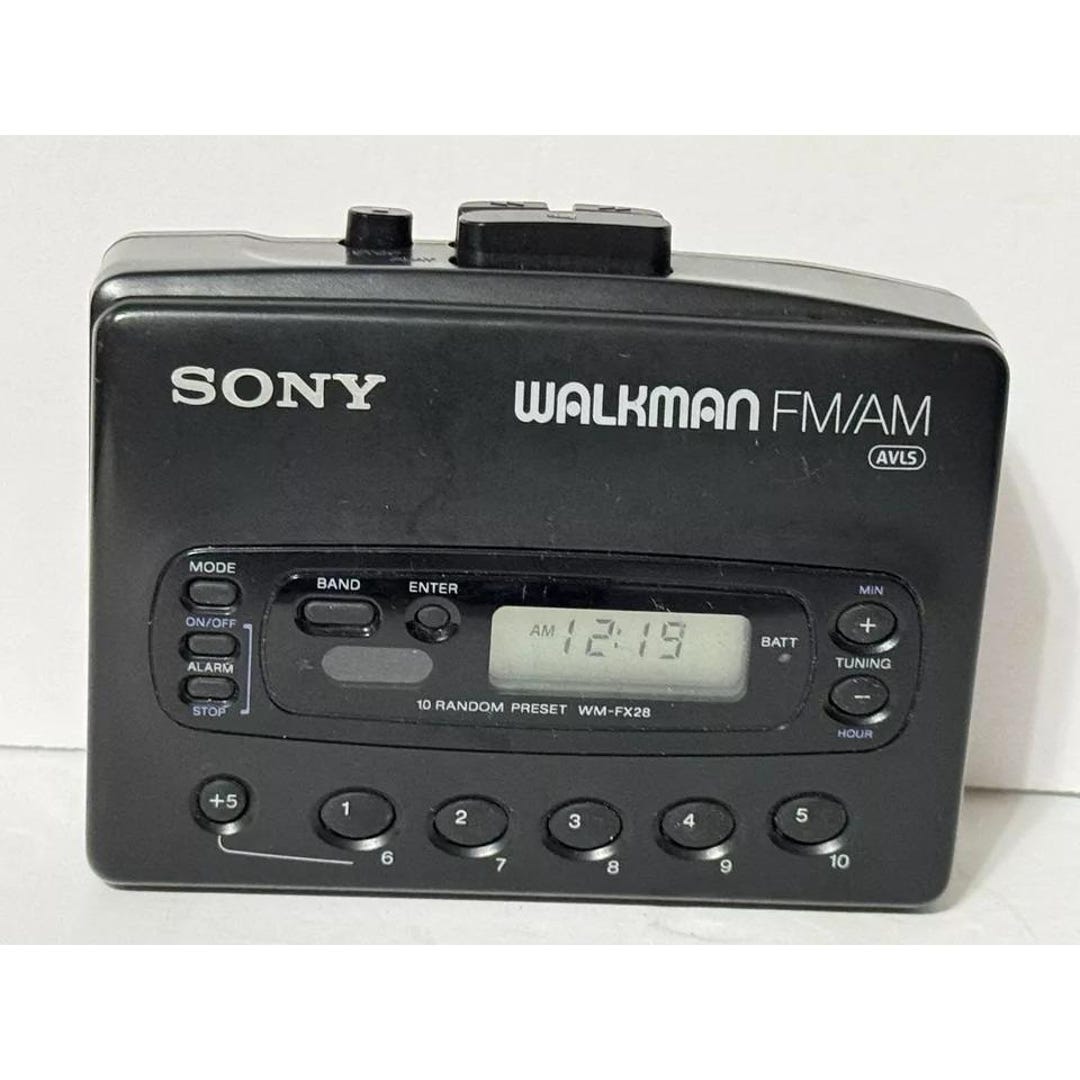 Sony Walkman AVLS Cassette Player WM-FX28 Portable Alarm Fm/am - Etsy