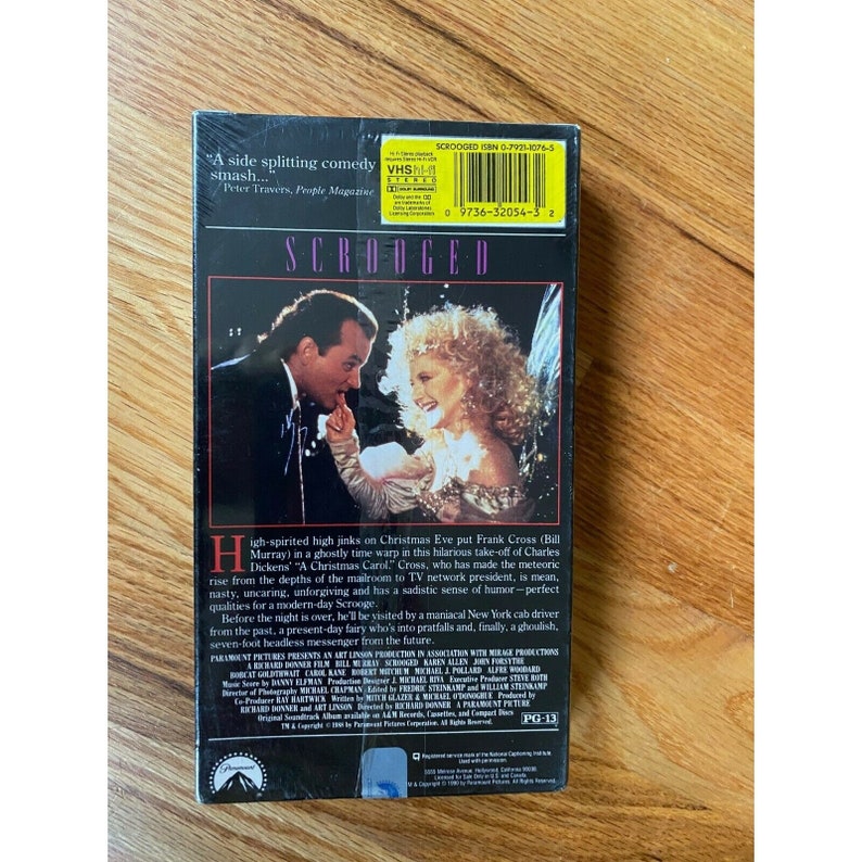 SCROOGED VHS Bill Murray New - Etsy