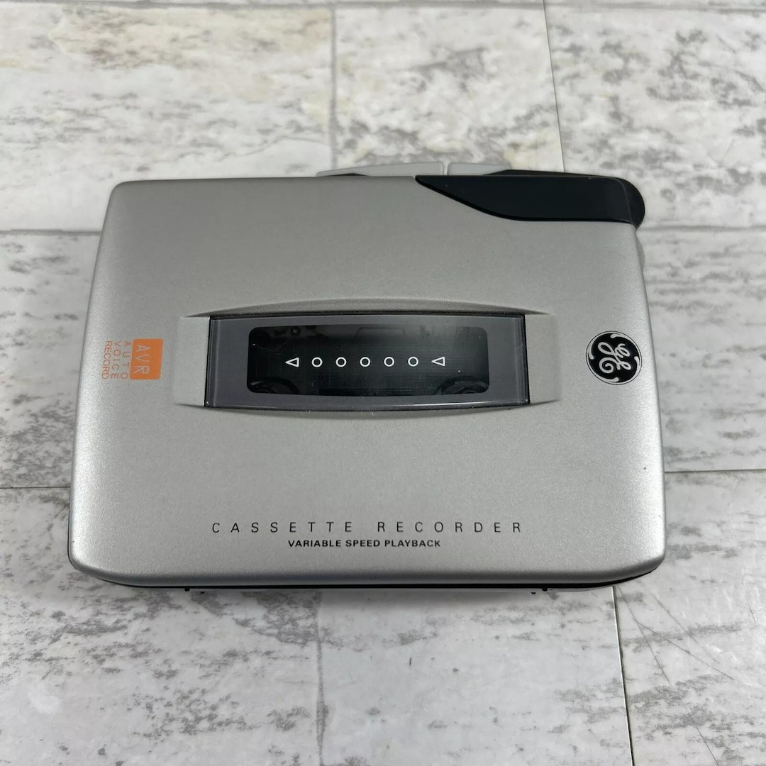GE 3-5364A Auto Voice Record Cassette Recorder, Variable Speed Playback ...