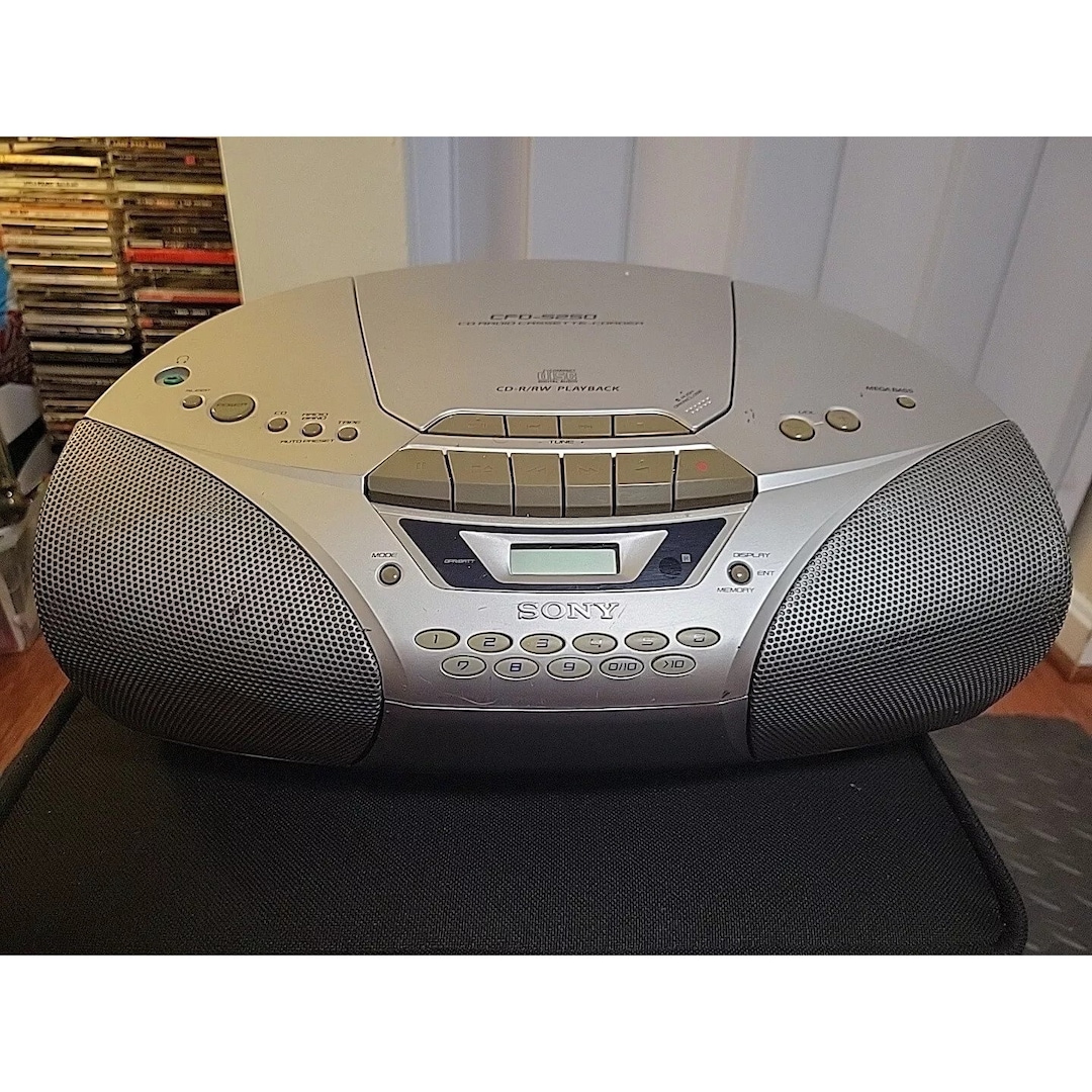 Sony Cfd-s250 CD Radio Cassette Player Boombox - Etsy