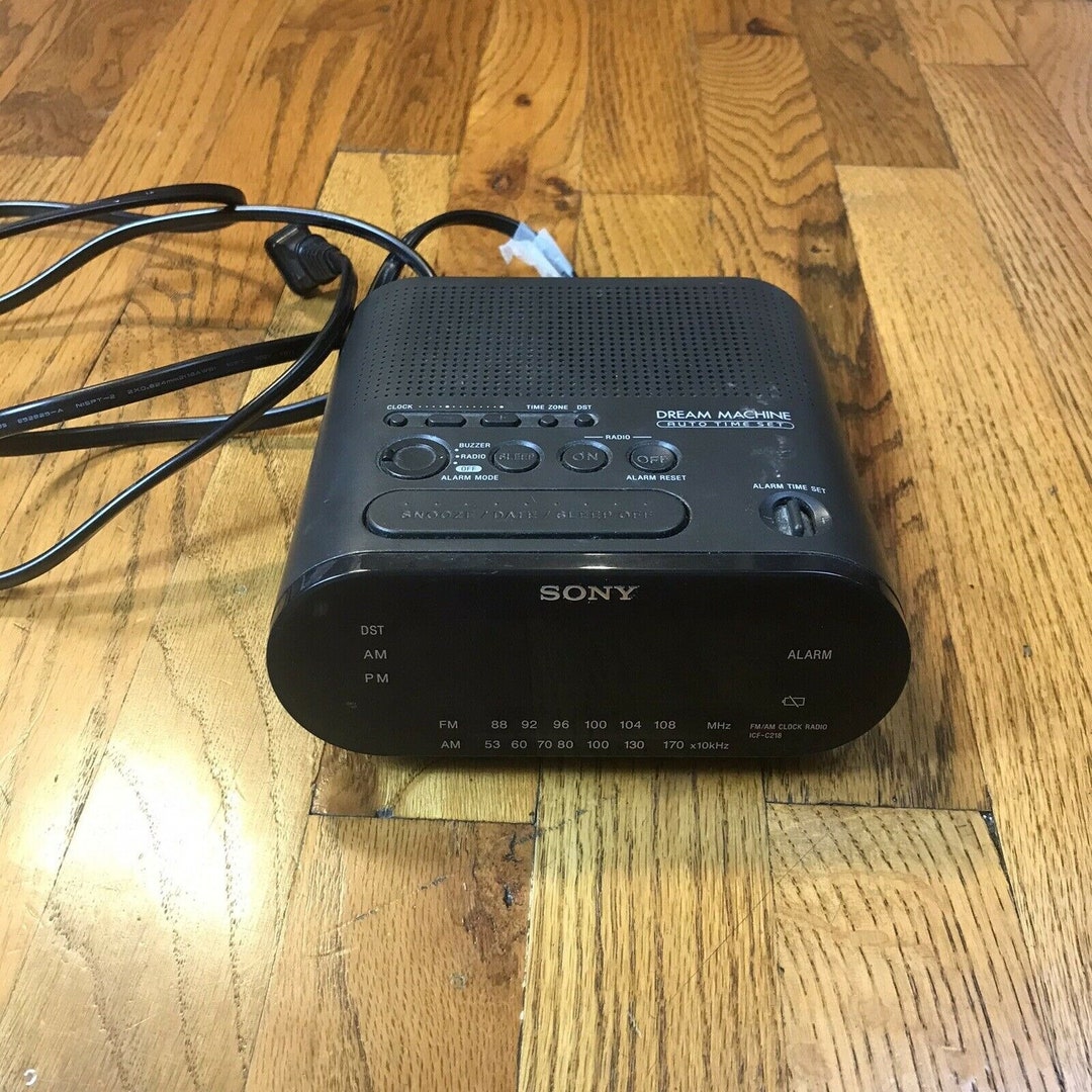 Sony Dream Machine AM/FM Clock Radio Model ICF-C218 Black - Etsy