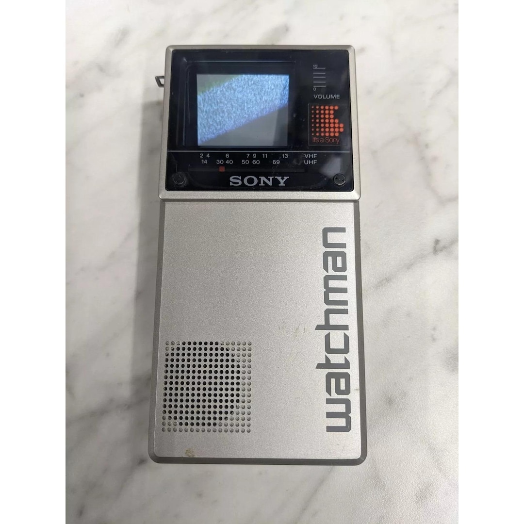 Sony Watchman FD-20A Portable TV Vhf UHF W/ Case, Tested & Powers Up - Etsy