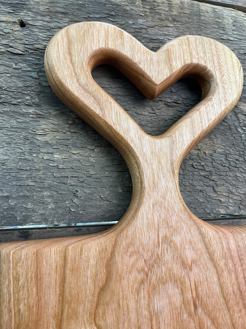 Heart Charcuterie Board, Serving Board With Handle, Unique Charcuterie ...