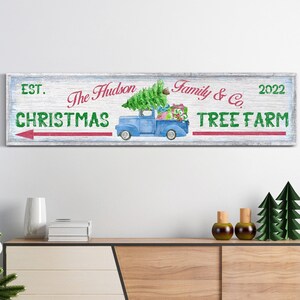 Personalized Christmas Tree Farm Sign Family CO Sign Christmas - Etsy