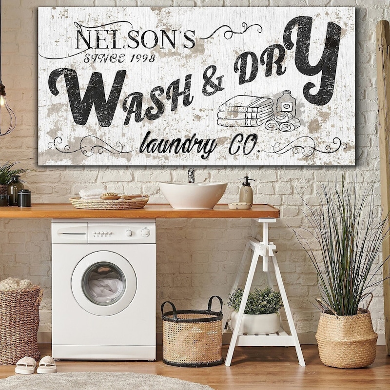 Laundry Sign - Etsy