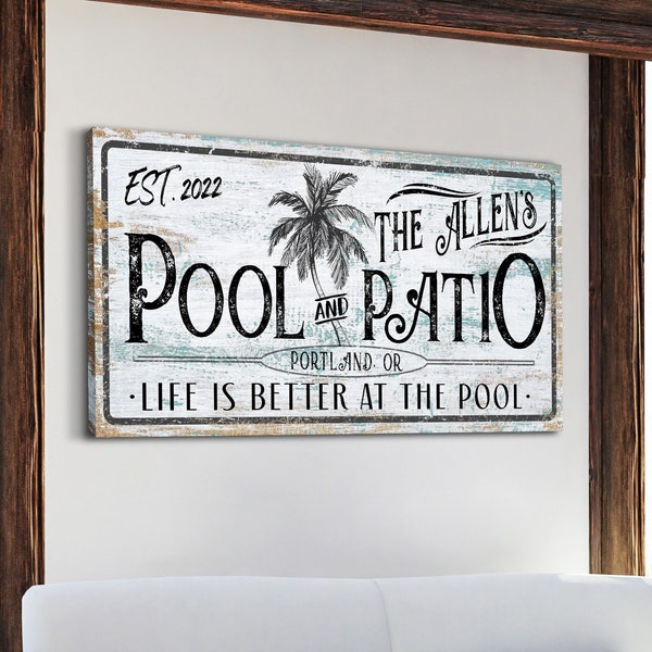 Large Outdoor Pool Wall Decor - Etsy