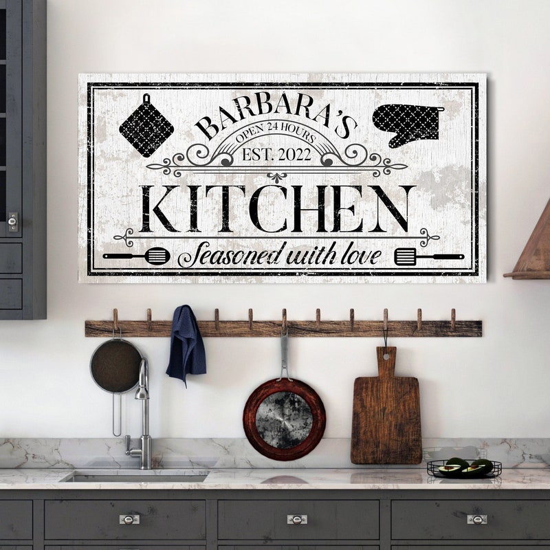 Personalized Kitchen Signs - Etsy