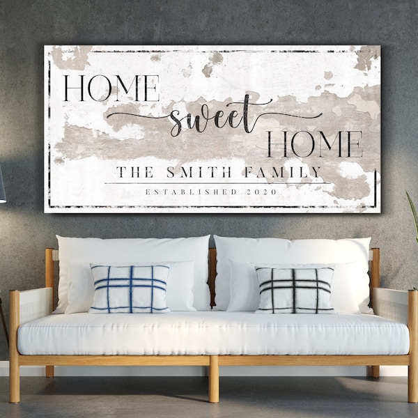Modern Home Sign - Etsy