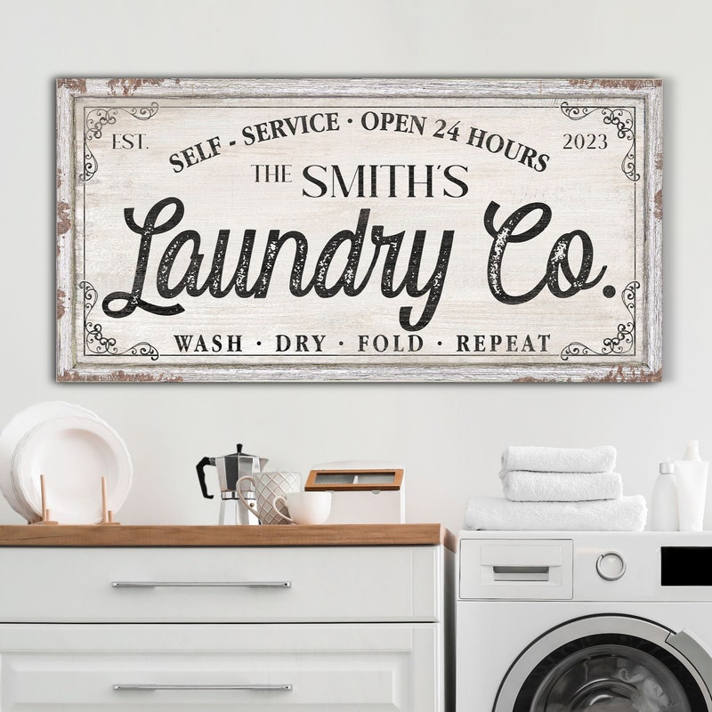 Laundry Co Sign - Etsy