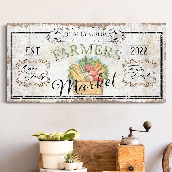 Farmers Market Sign - Etsy