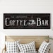 Custom Coffee Bar Sign, Vintage Farmhouse Kitchen Decor, Personalized ...