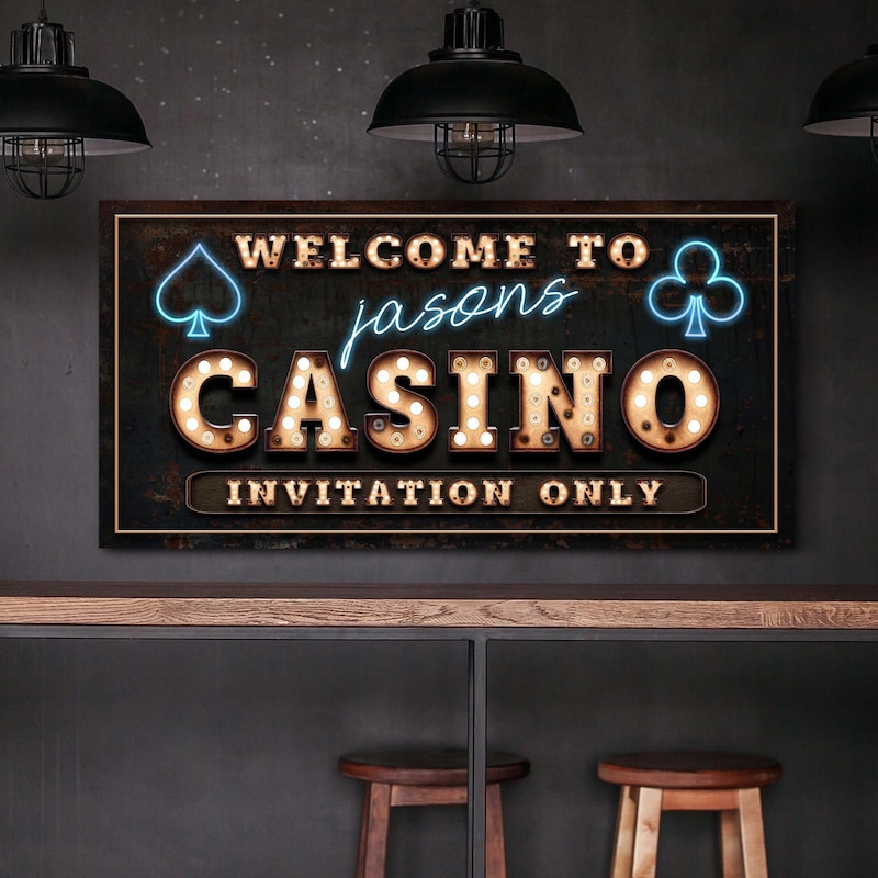 Casino Sign - Etsy