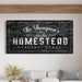 Custom Homestead Sign Family Name Wall Decor Rustic Modern Farmhouse ...