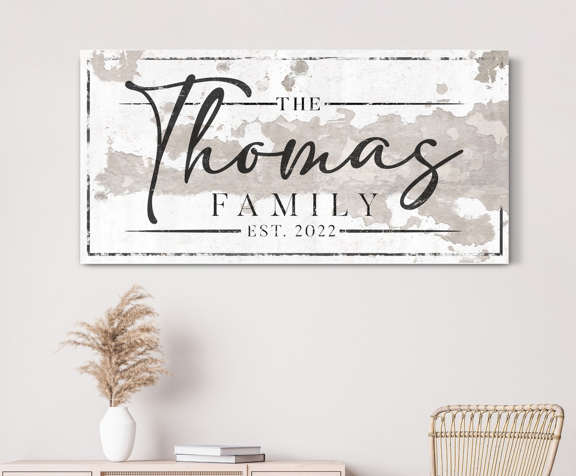 Customized Last Name Sign Personalized Family Name Sign - Etsy