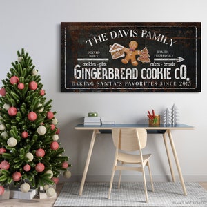 Custom Gingerbread Cookie Co Sign for Kitchen Farmhouse Home Decor ...
