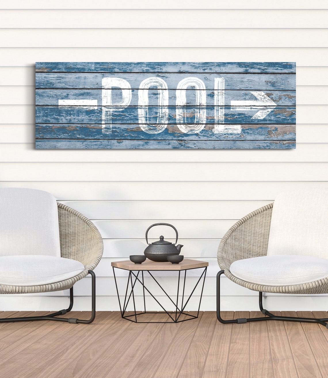 Pool Sign With Arrow Pool Direction Sign Swimming Pool Sign | Etsy