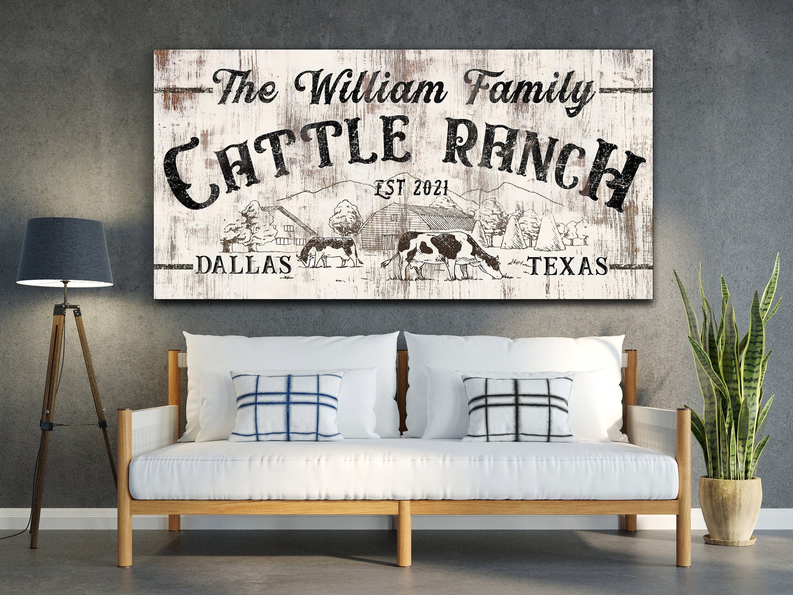 Custom Cattle Ranch Sign Rustic Ranch Sing Cattle Ranch - Etsy
