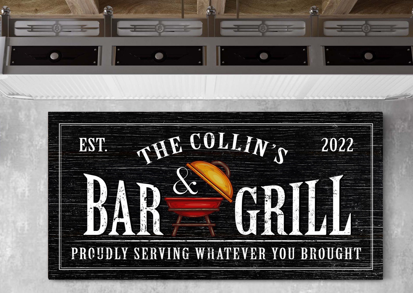Custom Backyard Bar & Grill Sign Backyard BBQ Sign Backyard - Etsy