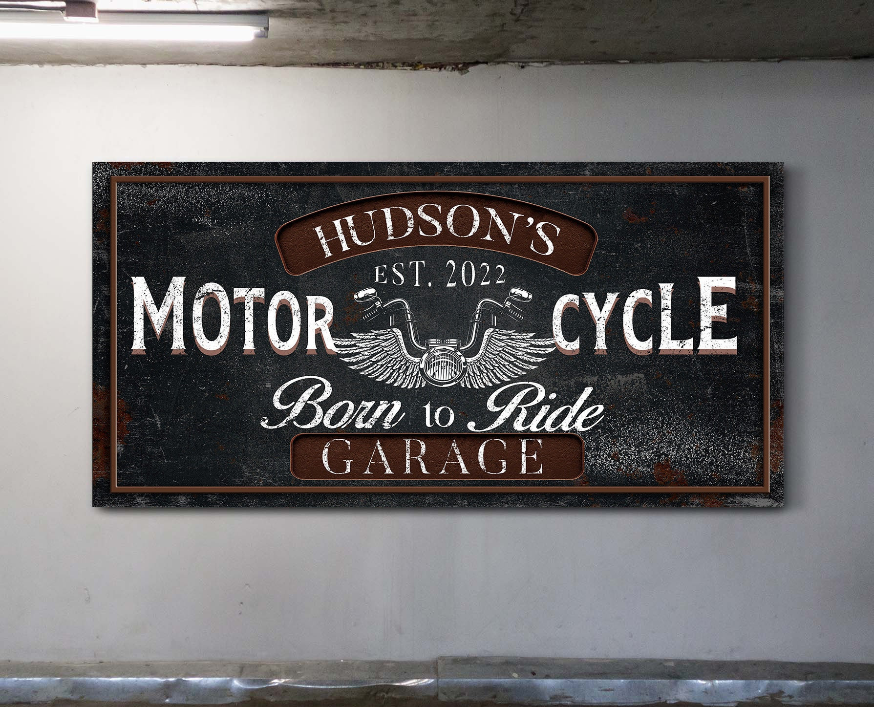 Custom Motorcycle Garage Sign Personalized Garage Decor - Etsy