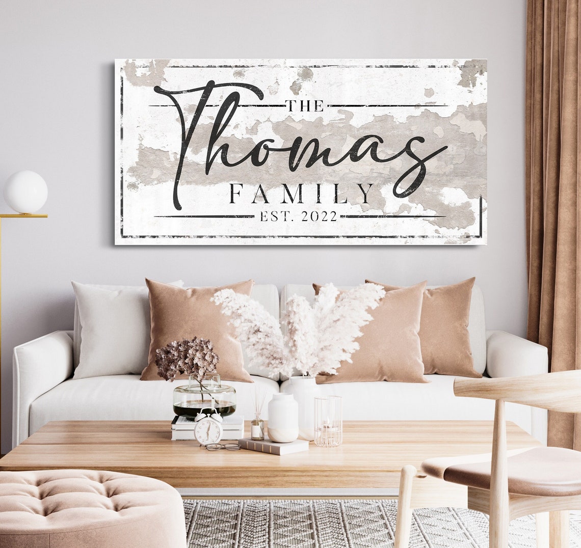 Customized Last Name Sign Personalized Family Name Sign - Etsy