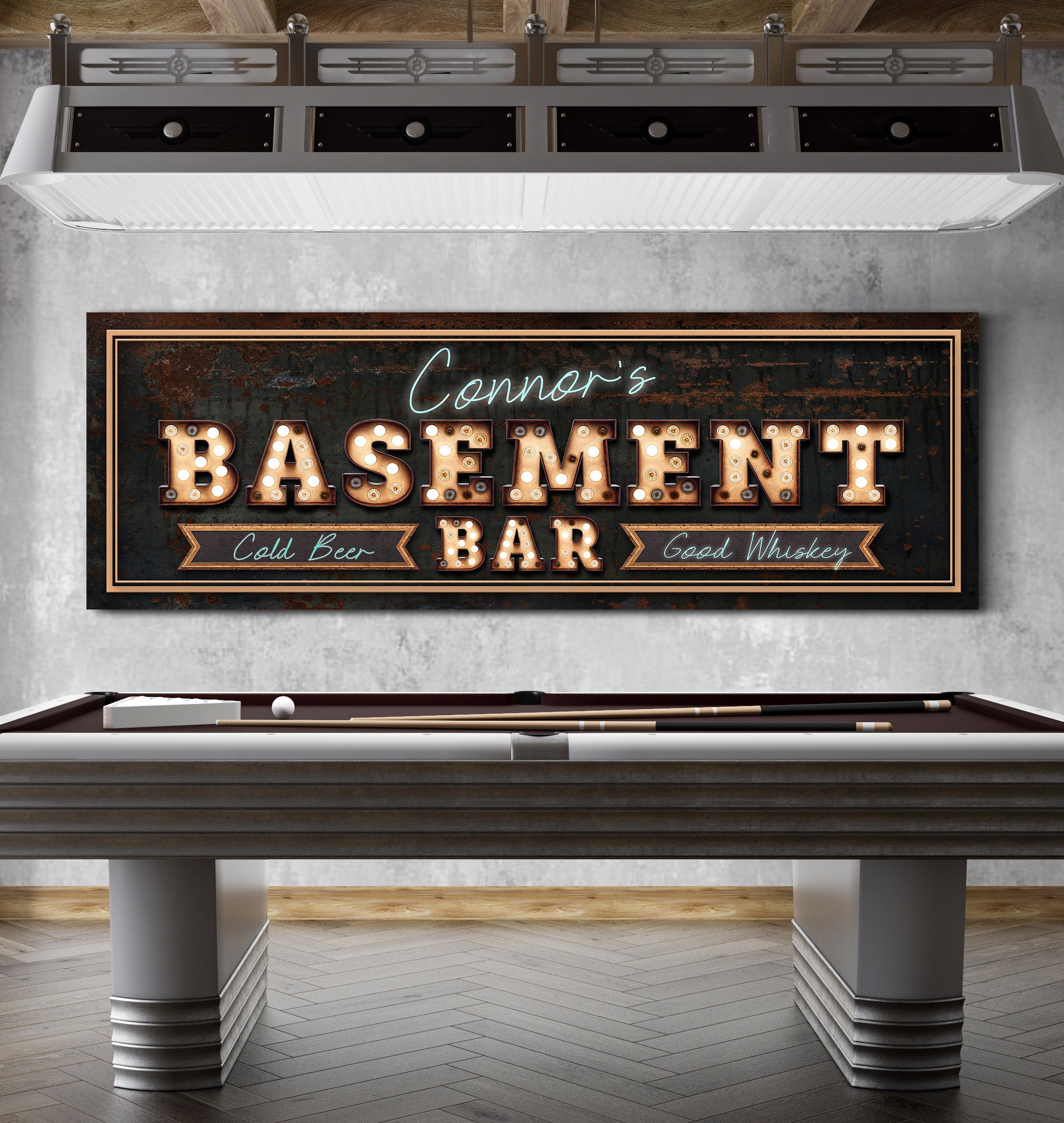Custom Basement Bar Sign Bar & Lounge Sign Home Bar Decor - Etsy