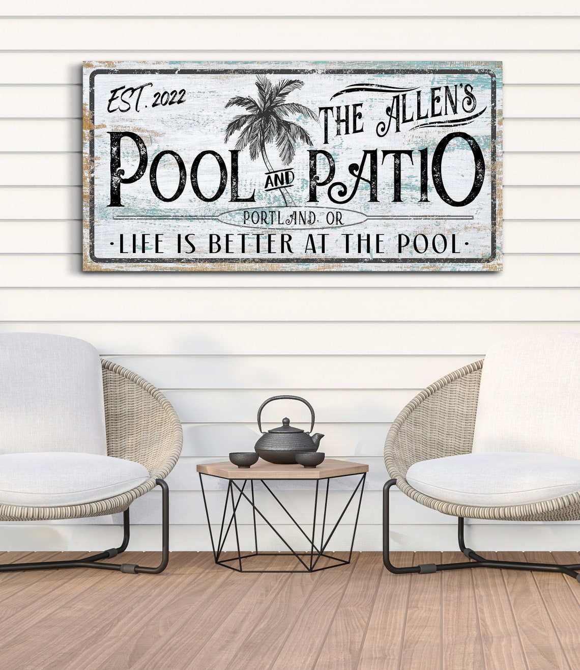 Personalized Pool & Patio Sign Pool Sign Swimming Pool - Etsy
