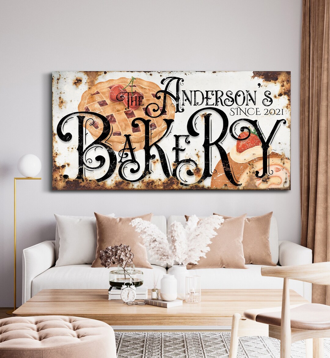 Custom Bakery Sign Vintage Bakery Shop Rustic Bakery - Etsy