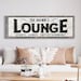 Customized Lounge Sign, Home Lounge Decor, Rustic Lounge & Bar Decor ...
