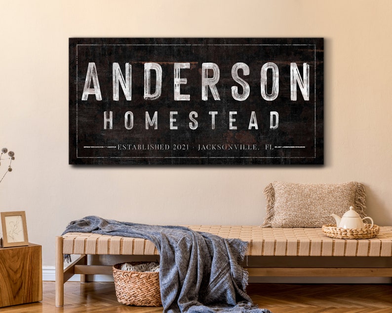 Personalized Homestead Sign Family Homestead Home Decor - Etsy