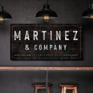 Custom Company Name Sign, Co Sign, Company Wall Decor, Personalized ...