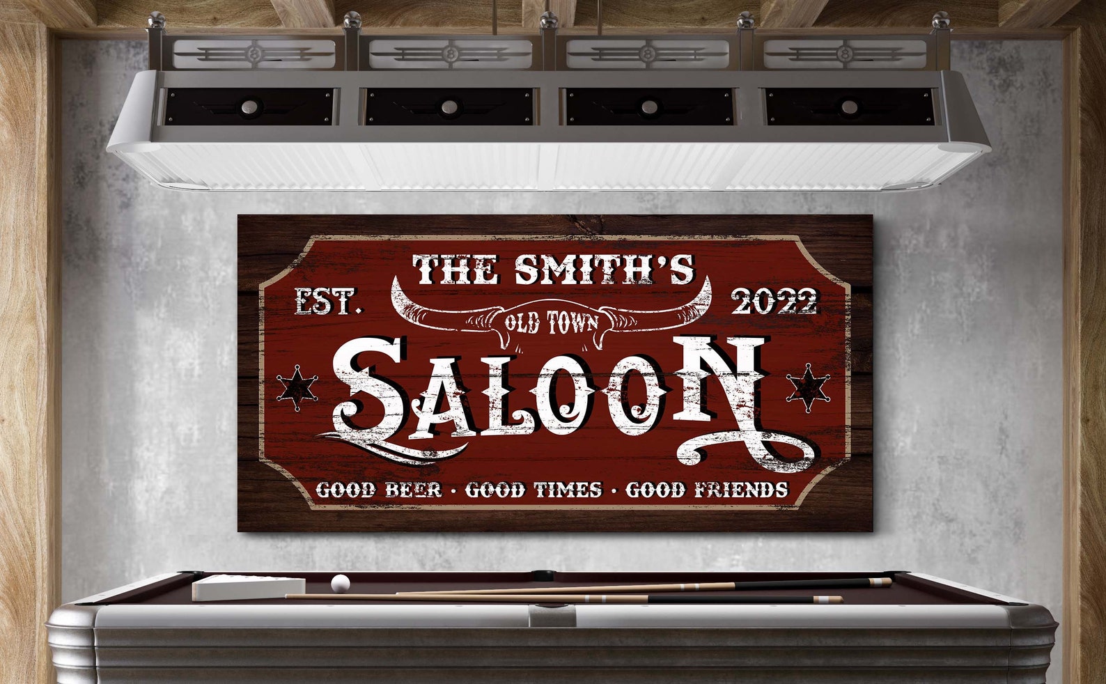 Custom Saloon Sign Old Town Western Saloon Decor Bar Sign - Etsy